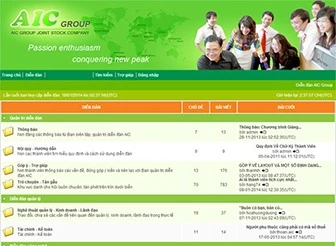 Thiết kế diễn đàn AIC Group