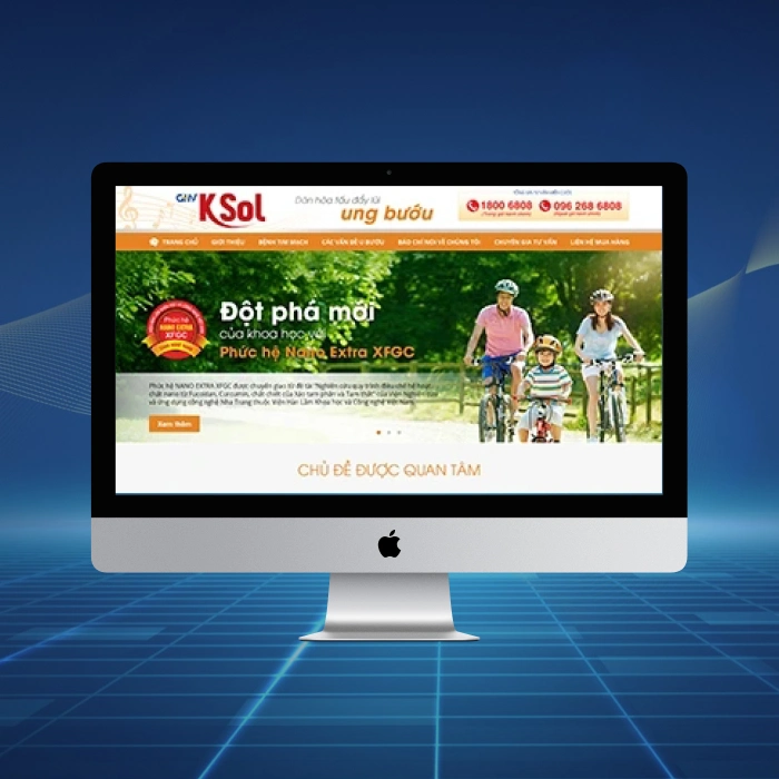 Thiết kế website Dược phẩm KSol